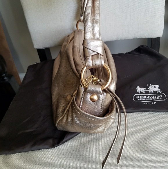 Coach | Bags | Rose Gold Leather Coach Bag | Poshmark